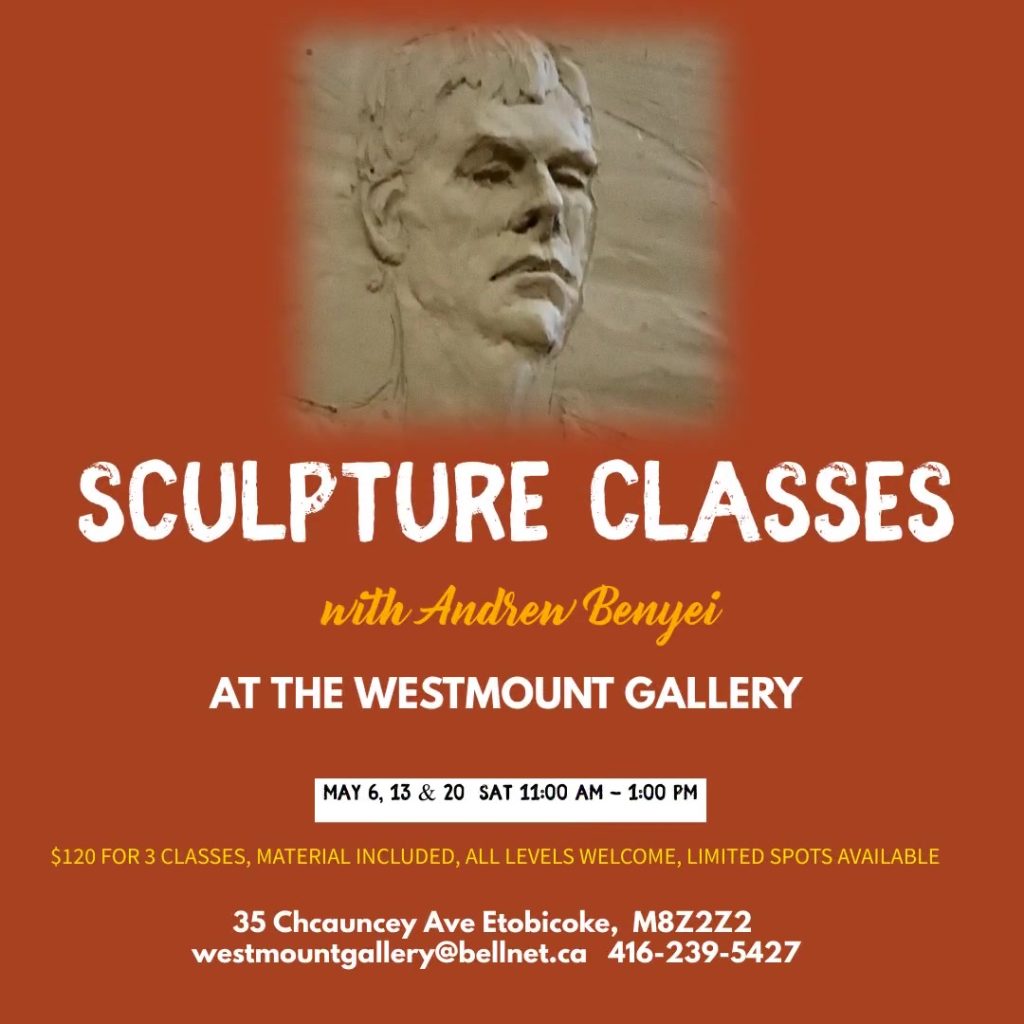 Clay Sculpting Classes with Andrew Benyei - Westmount Gallery